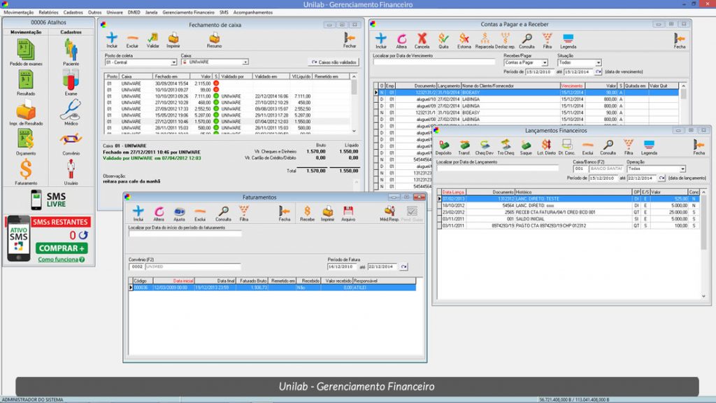 Unilab - Software para Laboratório de Análises Clínicas